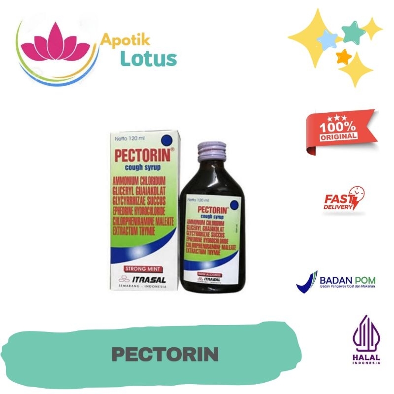 Jual Pectorin cough syrup / Pectorin obat batuk 120 ml / pectorin syrup ...