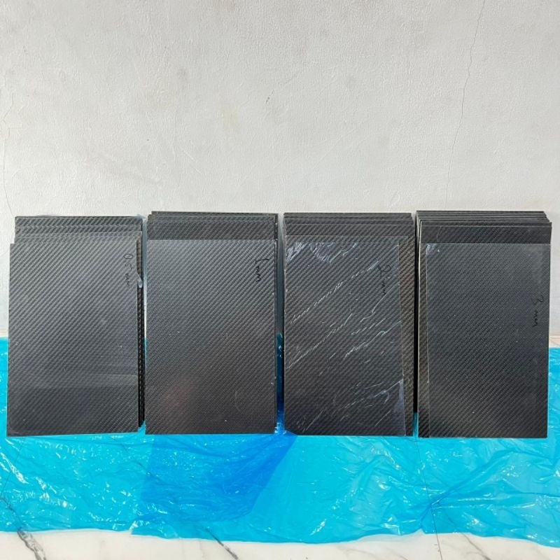 Jual Carbon fiber sheet 3k twill glossy papan karbon fibre solid ...