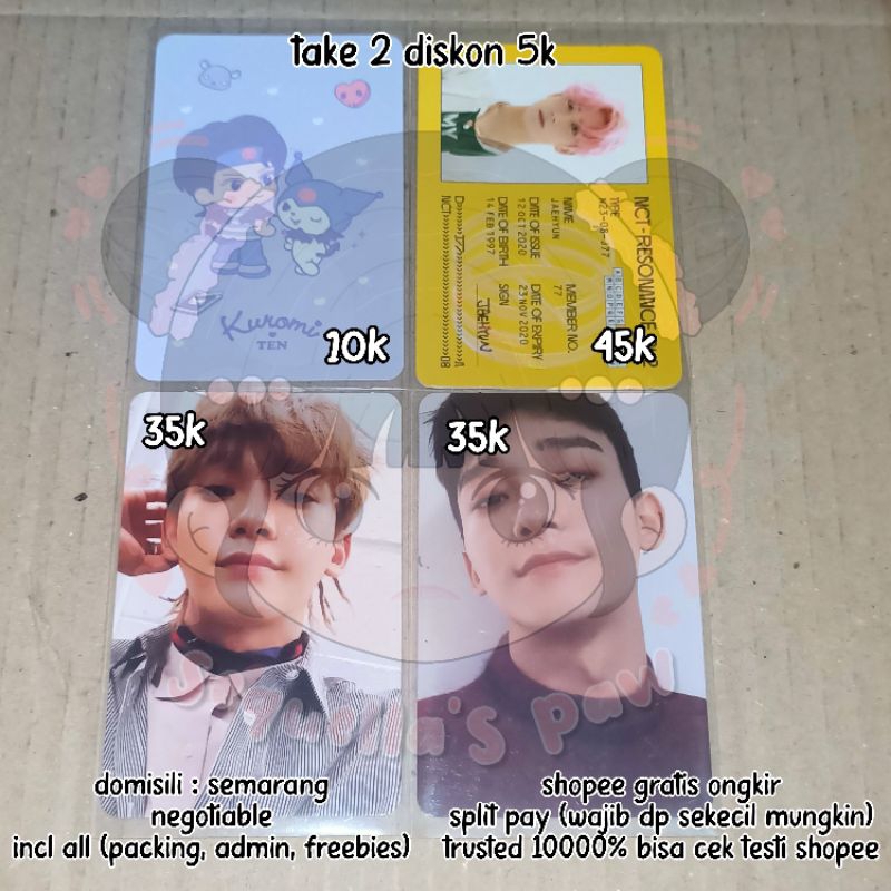 Jual TEN SANRIO CHARACTER JAEHYUN PHOTOCARD OFFICIAL ID CARD RESONANCE CHEN DMUMT UNIVERSE ALBUM ...