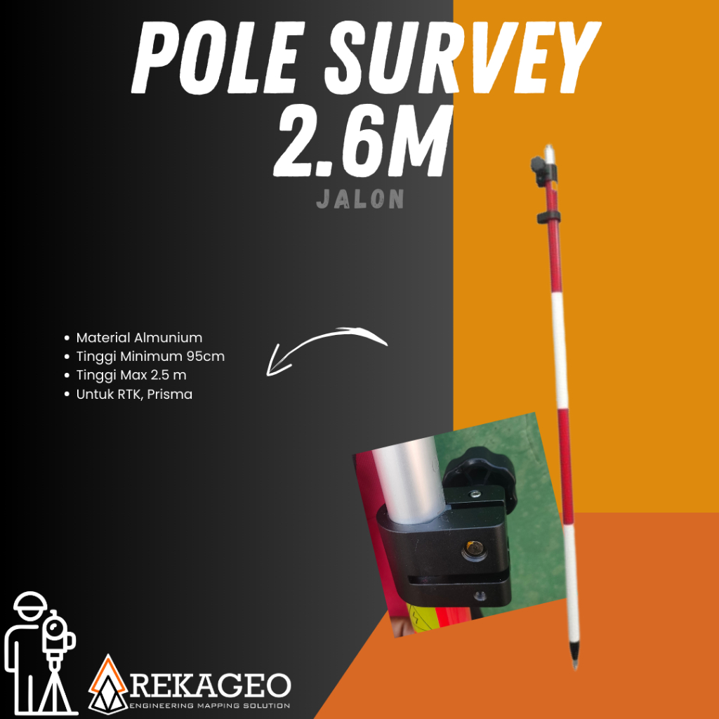 Jual Jalon survey, stik survey, Rambu ukur, Pole Survey, Tongkat Survey ...