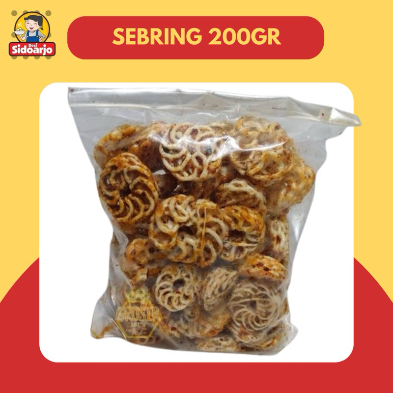 Jual KRUPUK SEBLAK RAFAEL | SEBRING 200 Gr | KERUPUK MAWAR PEDAS DAUN ...