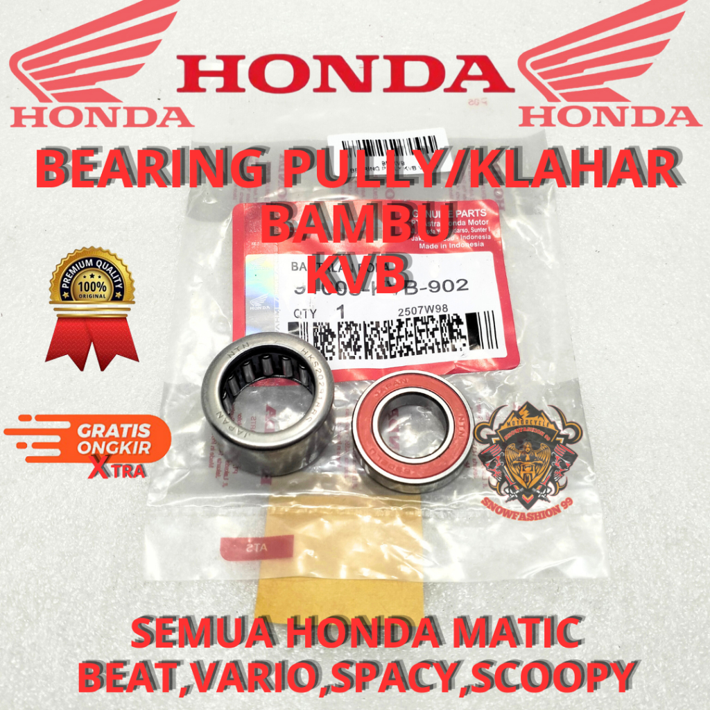 Jual BEARING PULLY SET HONDA MATIC KVB/KVY KLAHAR BAMBU PULLY HONDA ...