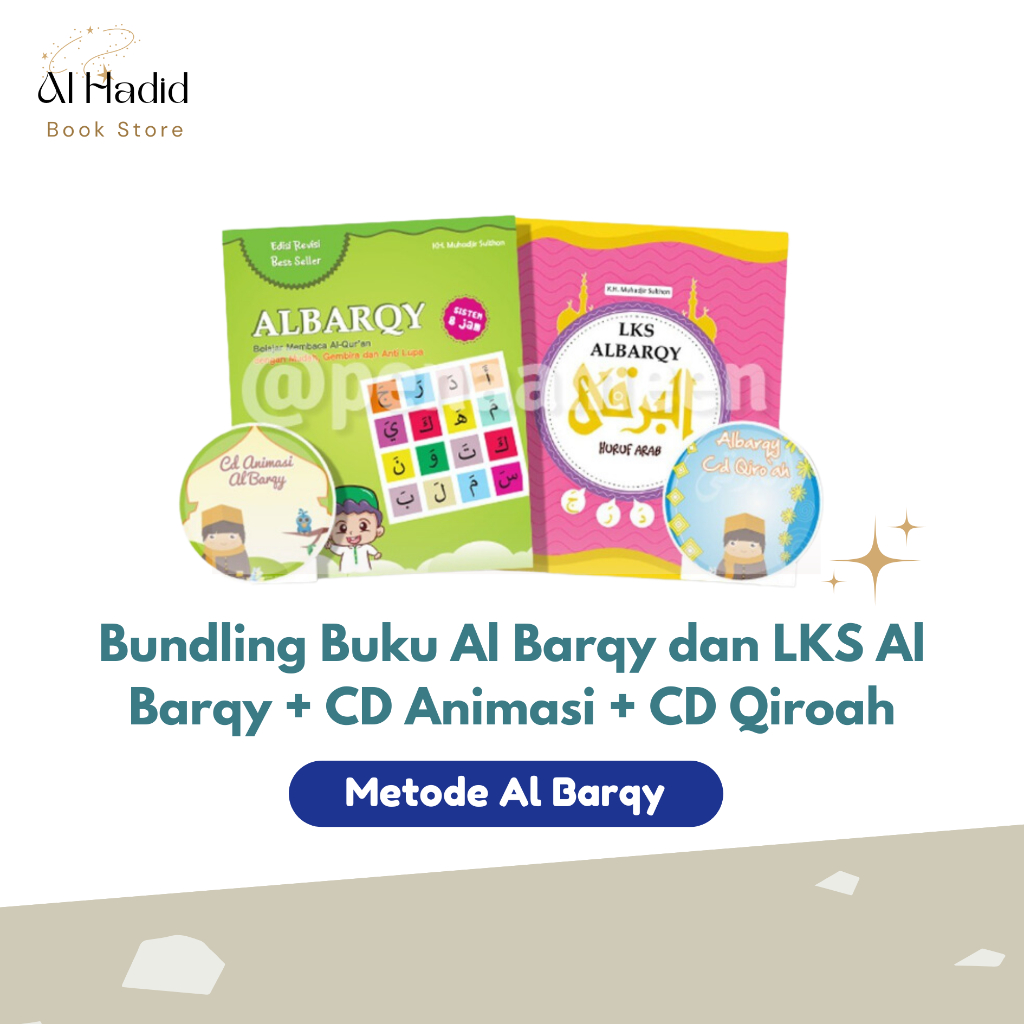 Jual Bundling Buku Metode Al Barqy Belajar Cepat Membaca Menulis ...