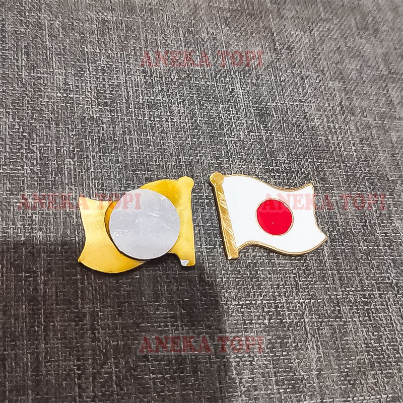 Jual Pin Bendera Negara Jepang Pin Bros Bendera Jepang Magnet Flag Pin ...