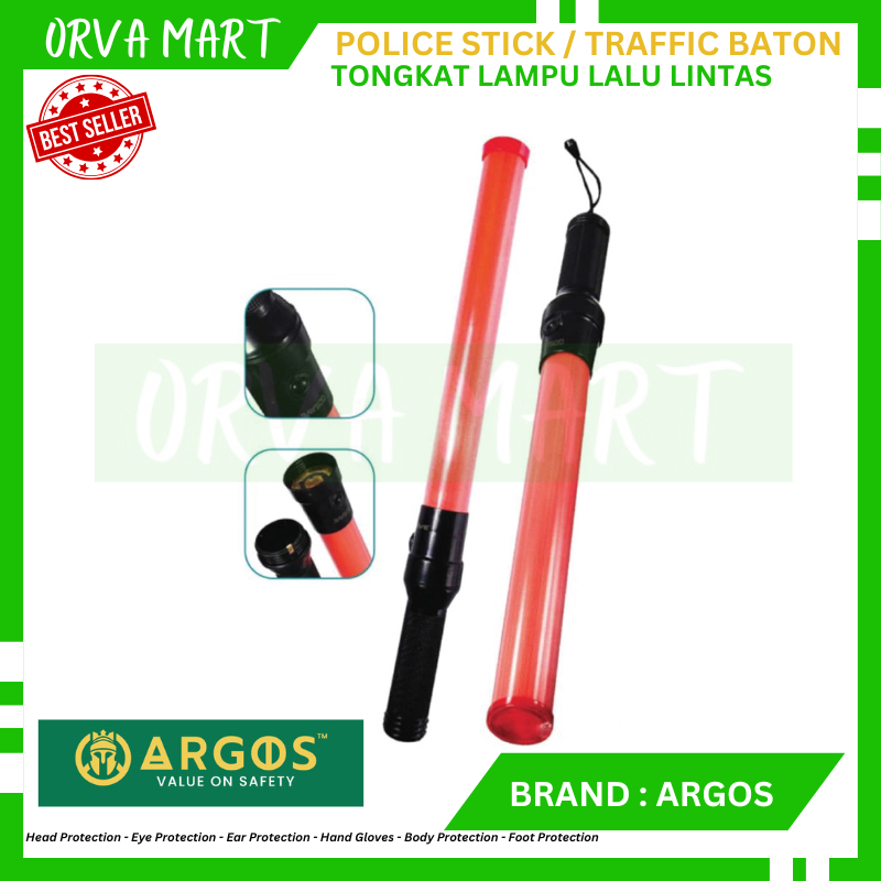 Jual Argos Police Stick Lalu Lintas / Traffic Baton Lalu Lintas 54cm ...
