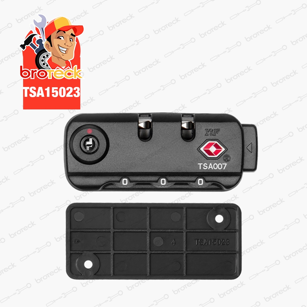 Jual Kunci koper pengganti gembok lock TSA 007 ukuran 7.5cm 3 digit ...
