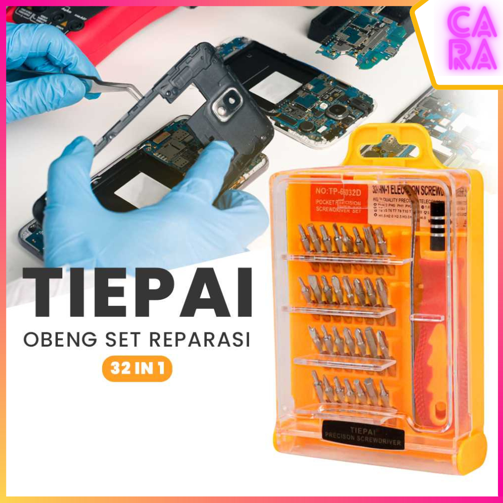 Jual Set Obeng Reparasi HP Elektronik 32 in 1 TP-6032D | Shopee Indonesia