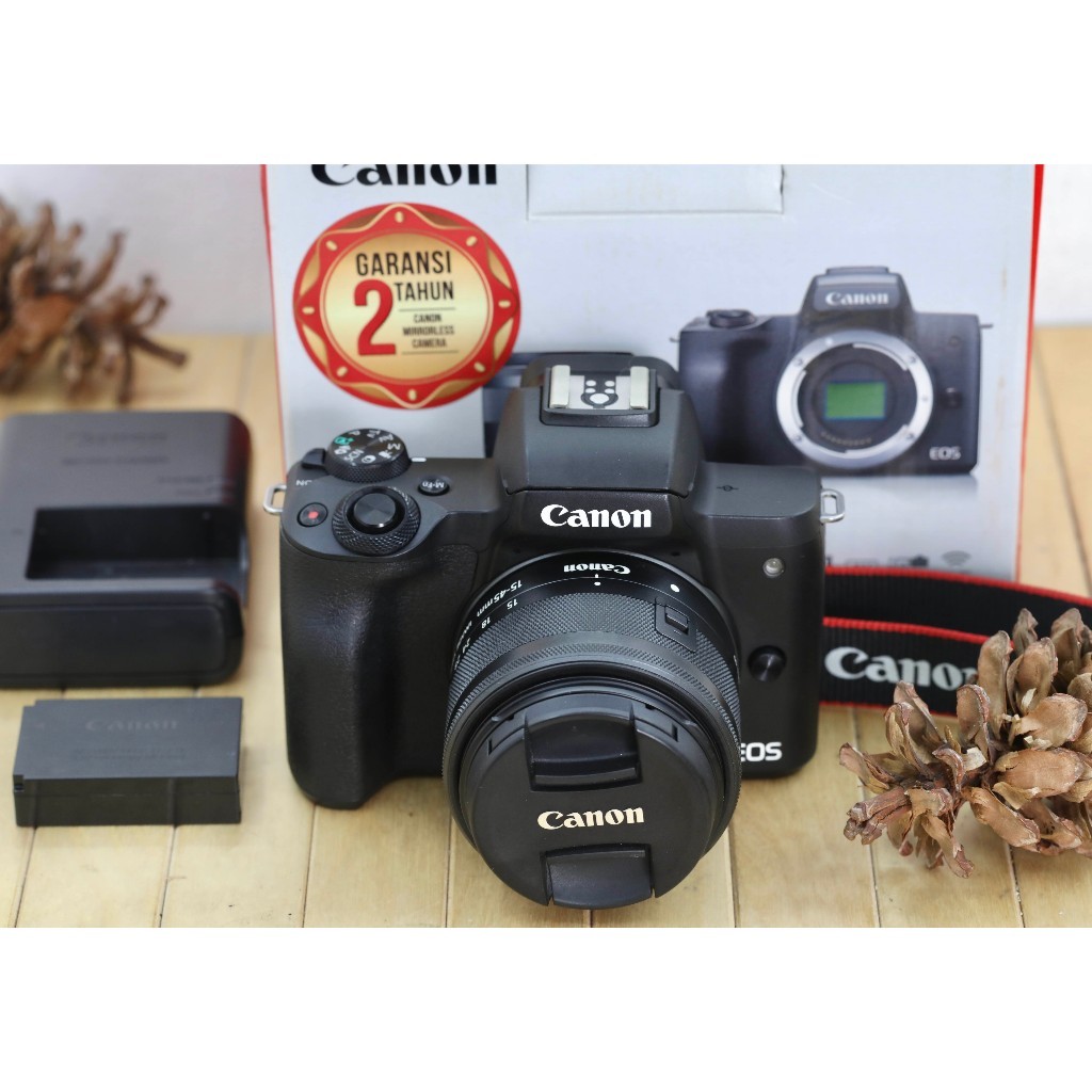 Jual Canon EOS M50 KIT 15-45mm Black B132 | Shopee Indonesia