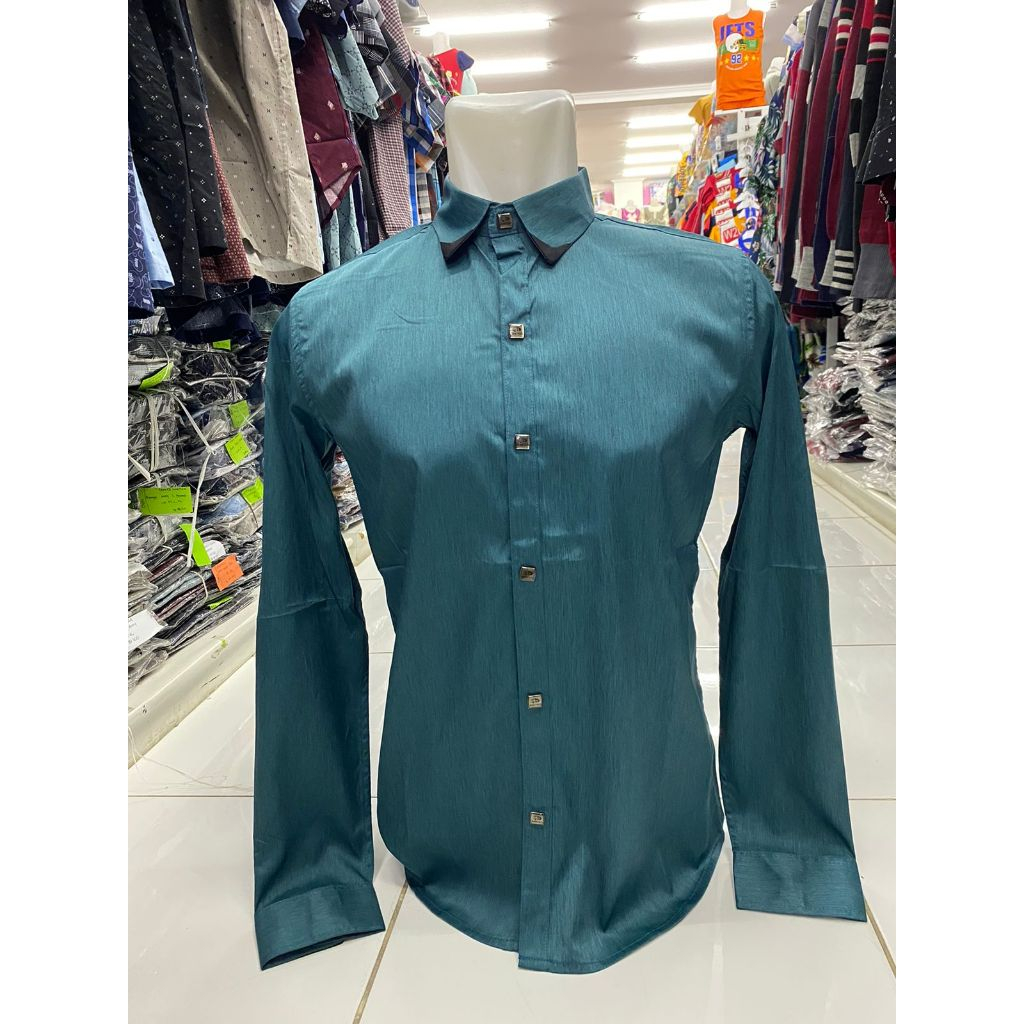 Jual KEMEJA NITROK LENGAN PANJANG/KEMEJA MODEL TERBARU/KEMEJA KEKINIAN ...
