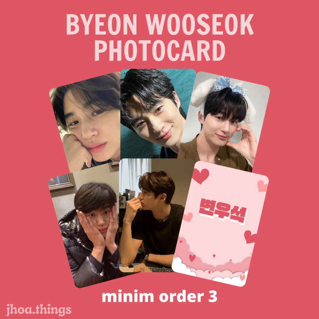 Jual [UNOFFICIAL] PHOTOCARD BYEON WOOSEOK WOO SEOK RYU SUNJAE ACTOR ...