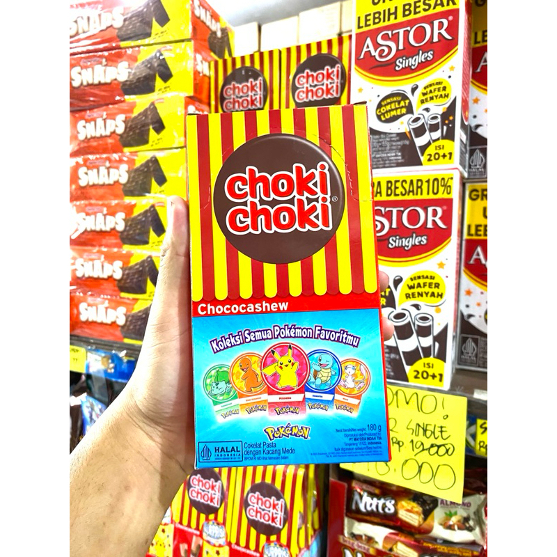 Jual CHOKI CHOKI SNACK CHOCO CASHEW STICK BOX | Shopee Indonesia
