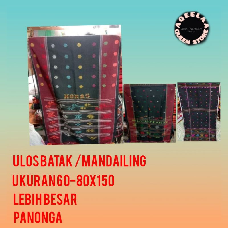 Jual ulos Batak/Mandailing sisi merah Panonga jumbo | Shopee Indonesia