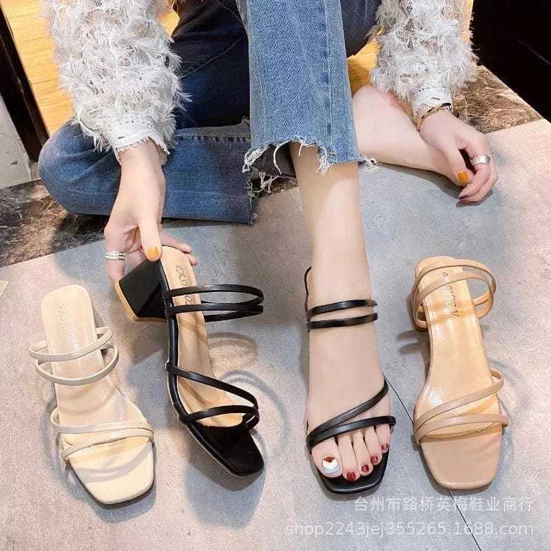 Jual SANDAL HEELS CLARA HAK TAHU 5CM/SANDAL MURAH KEKINIAN/SANDAL PESTA ...