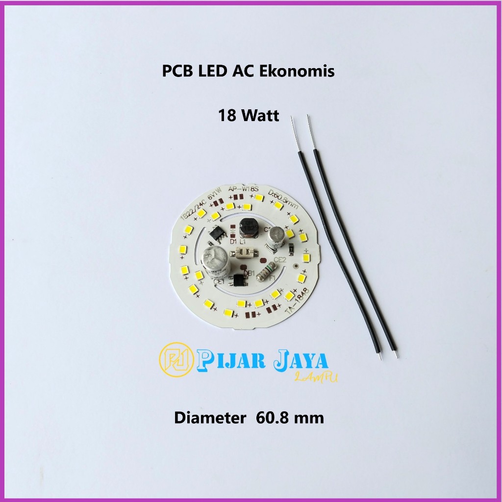 Jual PCB Lampu LED AC Ekonomis Watt Lengkap 5W 7W 9W 12W 15W 18W 25W ...