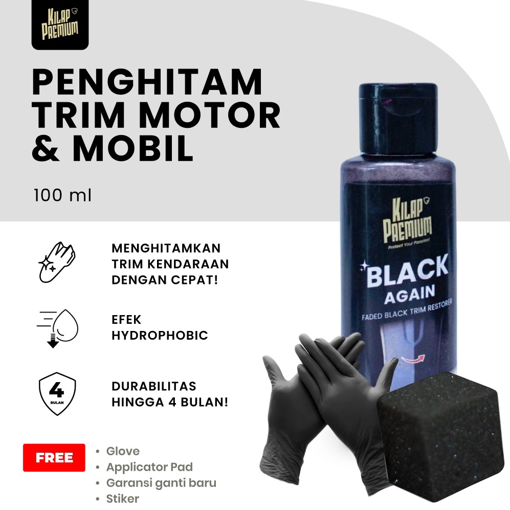 Jual Black Again Kilap Premium Penghitam Body Motor Mobil Spakbor Part ...
