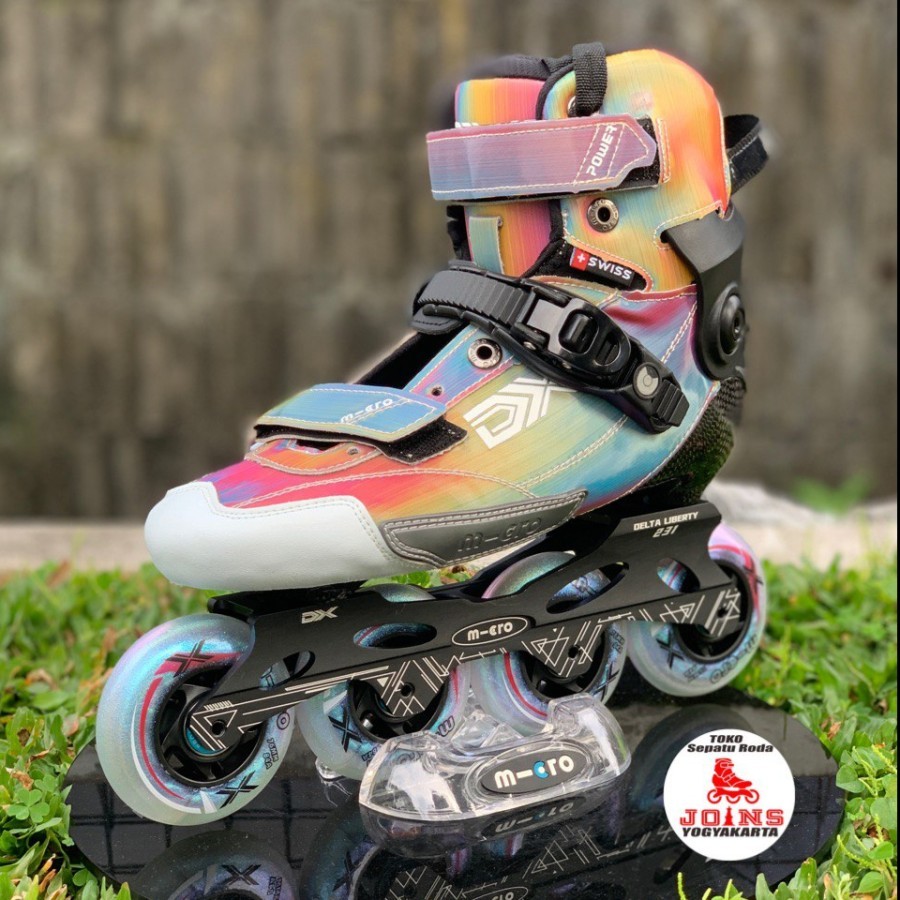 Jual Sepatu Roda Inline Skate M-cro (Micro) Delta Liberty Rainbow ...