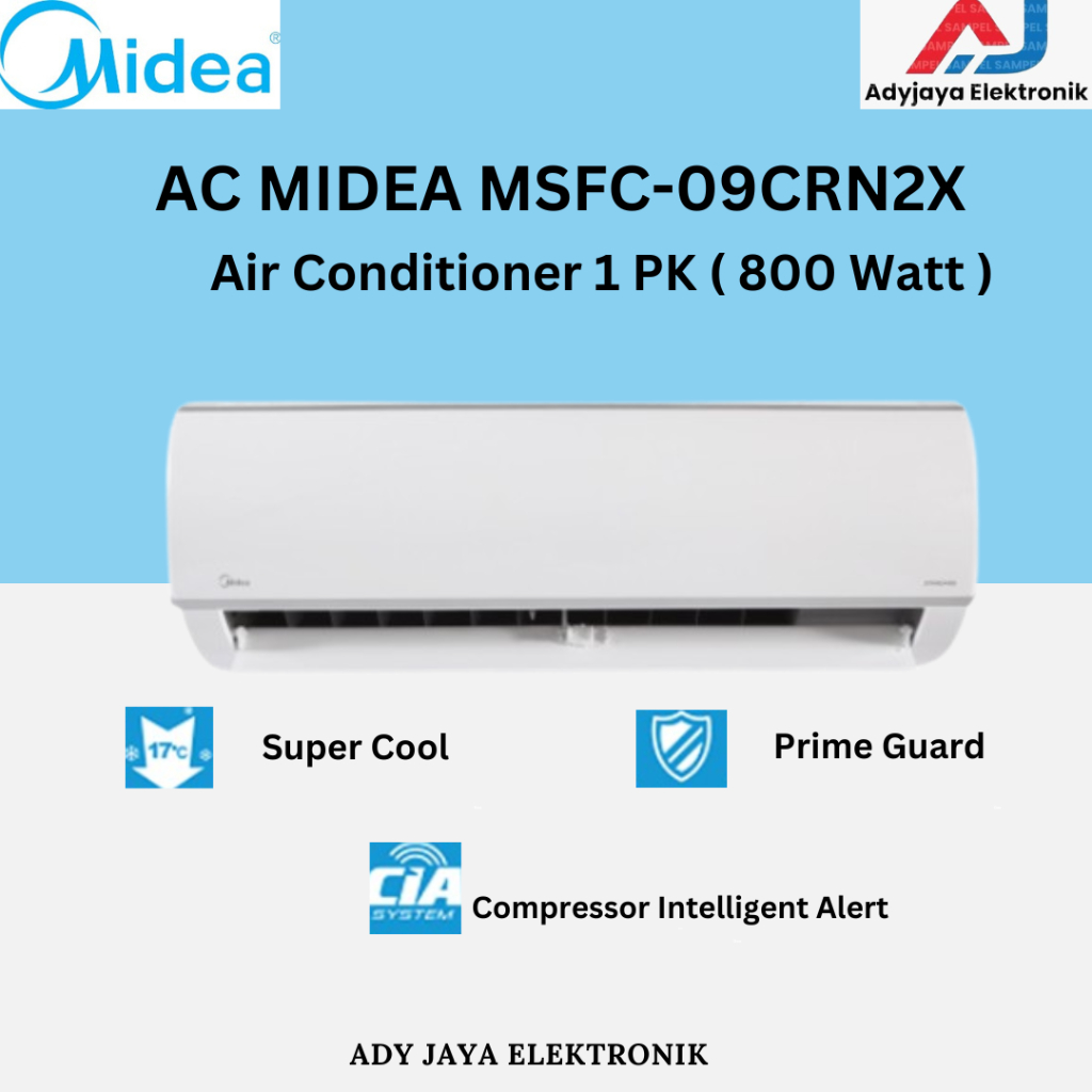 Jual AC MIDEA 1 PK STANDAR MSFC-09CRN2X | Shopee Indonesia