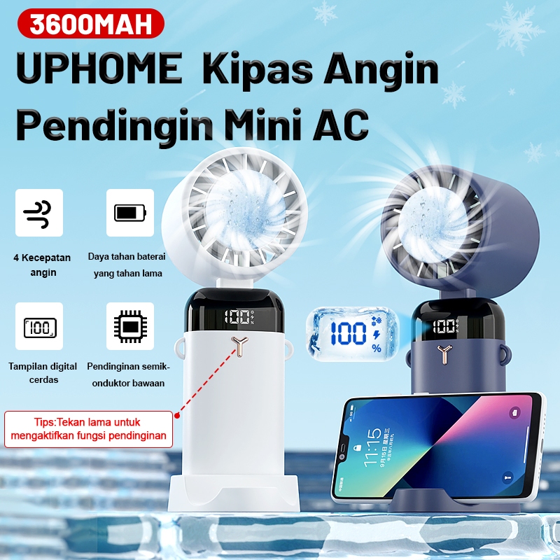 Jual UPHOME Kipas Angin Portable Pendingin Mini AC Cooler Lipat LED ...