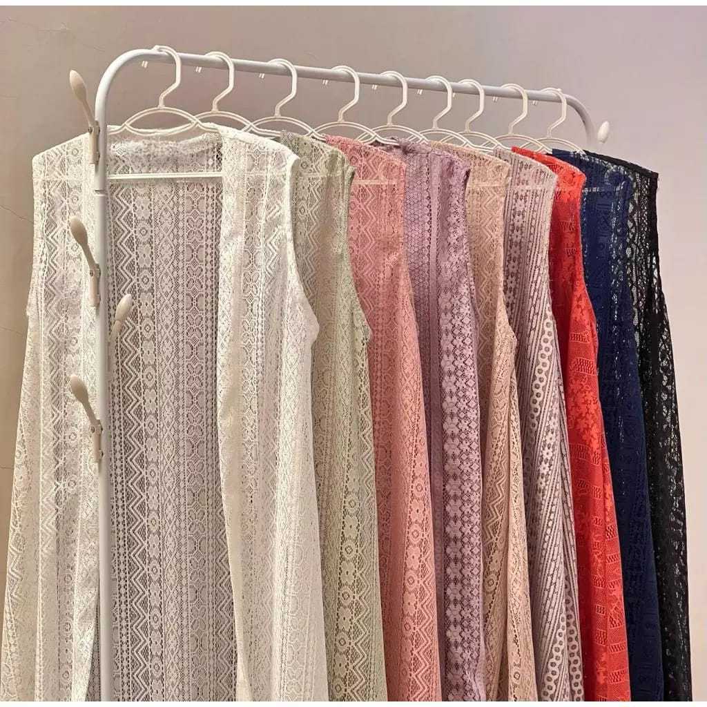 Jual Outer Brukat Kondangan Panjang Tanpa Lengan Kekinian Outer Rompi ...