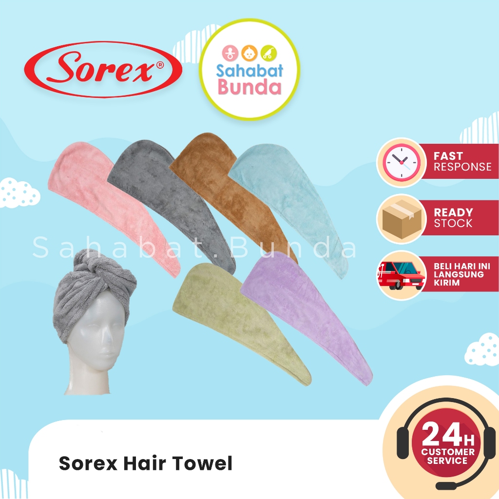 Jual SOREX Hair Towel Handuk Rambut Dewasa | Shopee Indonesia