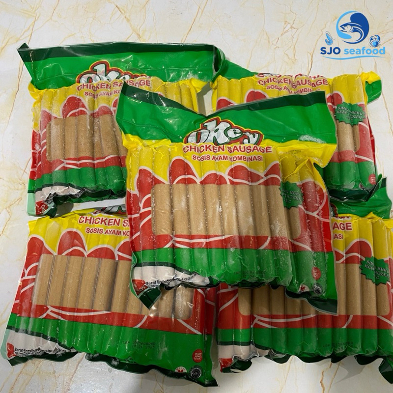 Jual okey chicken sausage sosis ayam okey 1kg | Shopee Indonesia