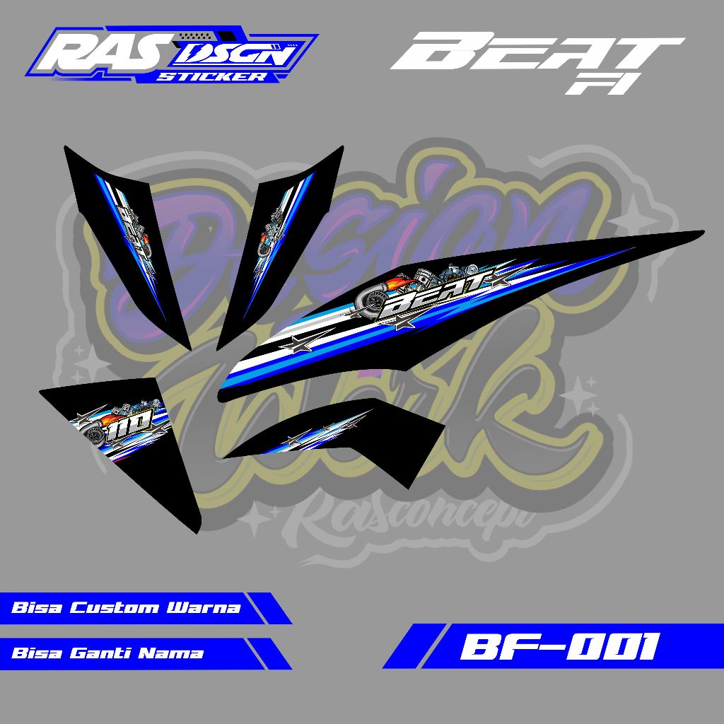 Jual Stiker Striping Custom Beat Fi Model Diesel - Striping Custom Beat ...