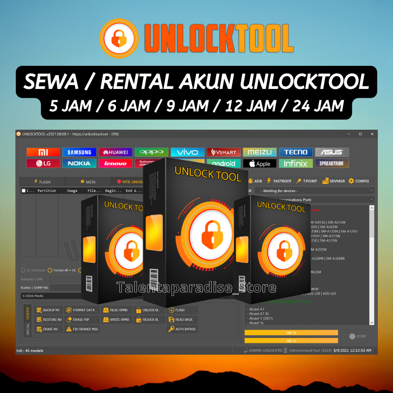 Jual Sewa Unlocktool Akun Aktif | Shopee Indonesia