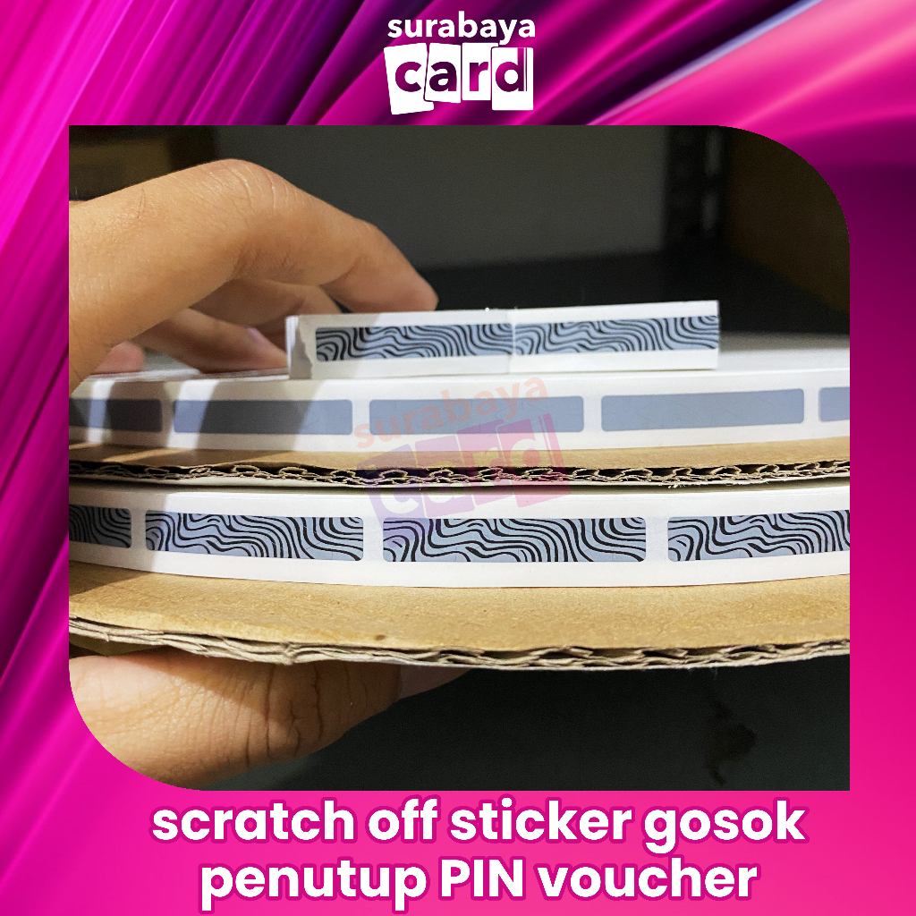 Jual scratch off sticker gosok penutup PIN voucher xerox label penutup ...