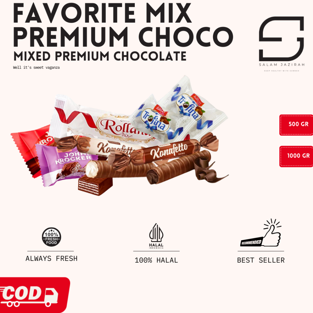 Jual FAVORITE MIX | Mix Coklat Premium | Snack Viral | Jajanan VIRAL ...