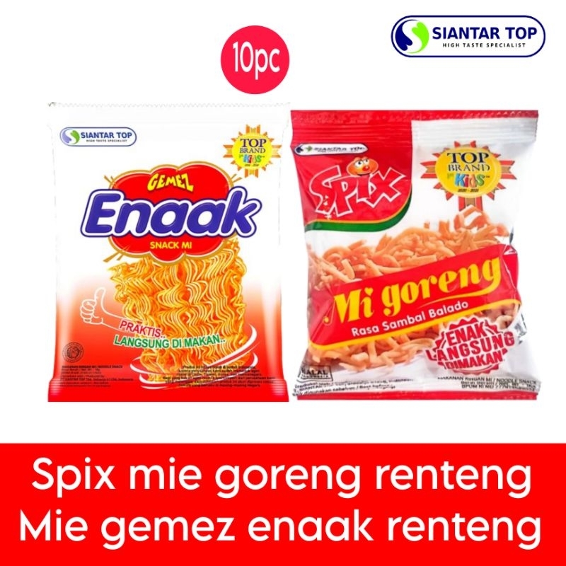 Jual Spix mie goreng Gemez Enaak Renceng isi 10 bj/renteng | Shopee ...