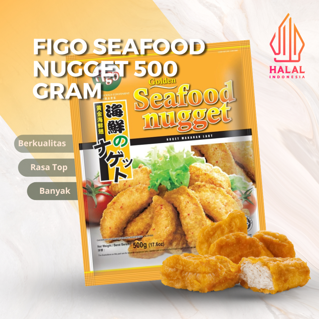 Jual [GROSIR] FIGO GOLDEN SEAFOOD NUGGET IKAN 500 GRAM | Shopee Indonesia