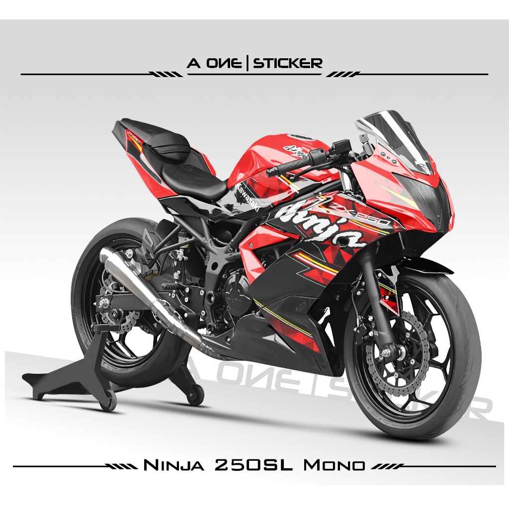 Jual STRIPING NINJA 250SL MONO MOTIF 16 / STICKER / NINJA250RR MONO ...