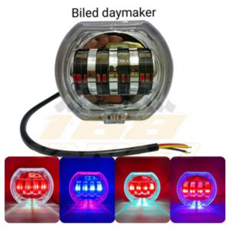Jual LAMPU BILED DAYMAKER 4 MATA UNIVERSAL SEMUA MOTOR BEBEK MATIC RX ...