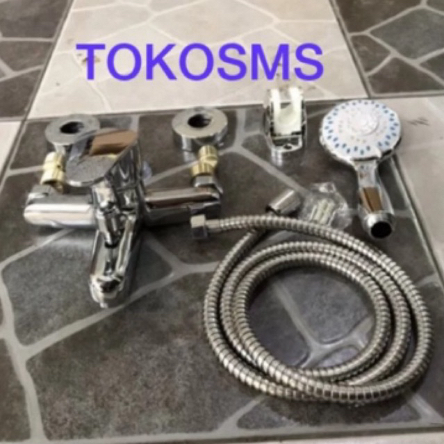 Jual bathub kran air shower XL1008 panas dingin batub kran shower kran ...