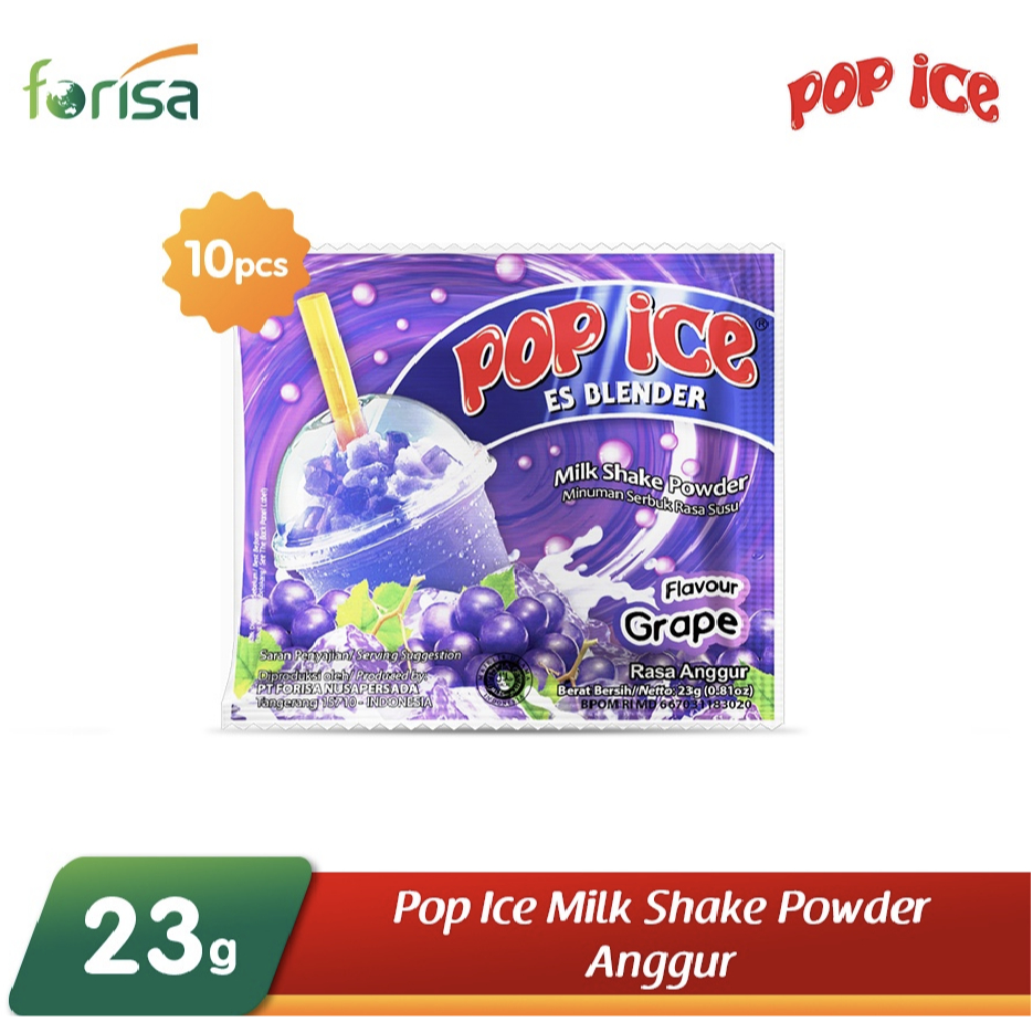 Jual Pop Ice Milk Shake Powder - Renceng 10x 25 gram | Shopee Indonesia
