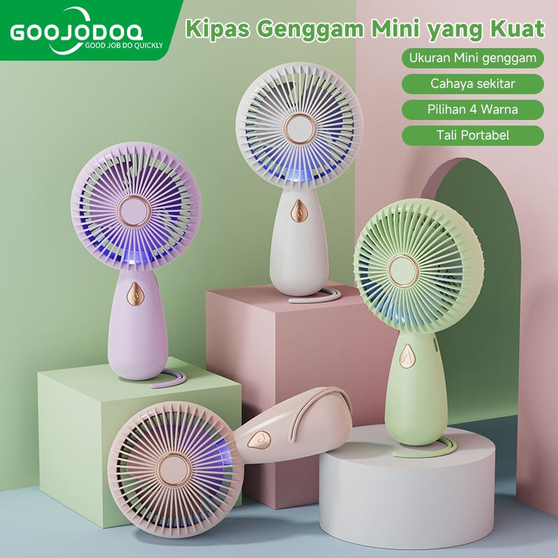 Jual Goojodoq 2024 New KIPAS ANGIN MINI GENGGAM Cute / Kipas Lipat ...