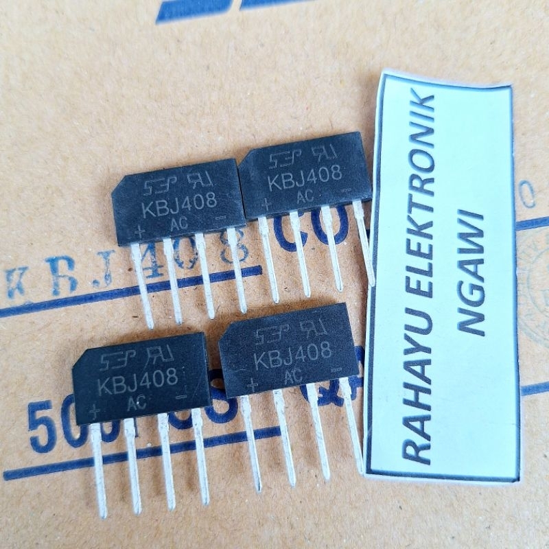 Jual DIODA BRIDGE / DIODE SISIR 4A KBJ408 800V KBP410 1000V | Shopee ...