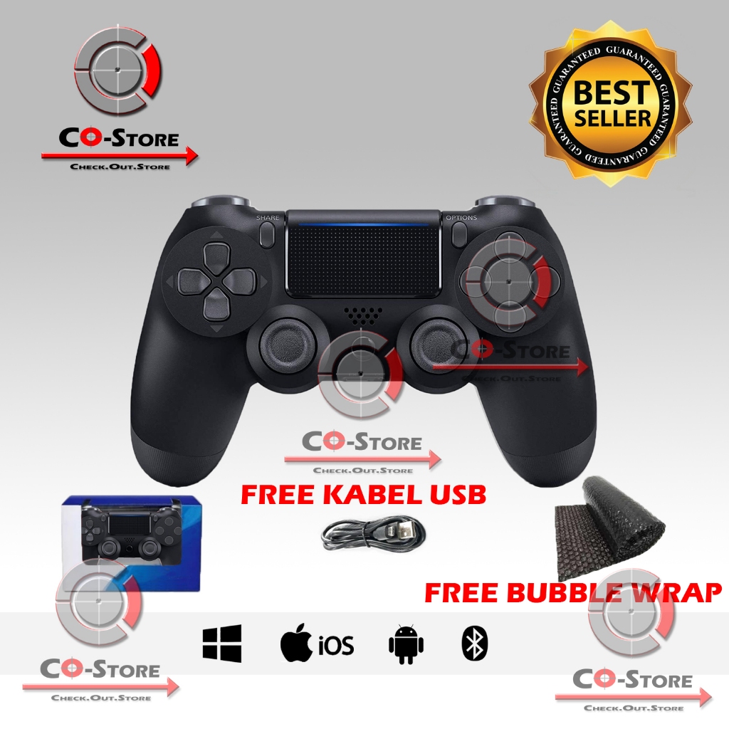Jual Stik Wireless Bluetooth Android IOS DS SP Empat Gen 4 Controller ...
