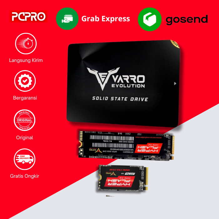 Jual SSD VARRO 256GB/512GB 2.5"/2242 HYPER/EVO/PRIME Bergaransi ...