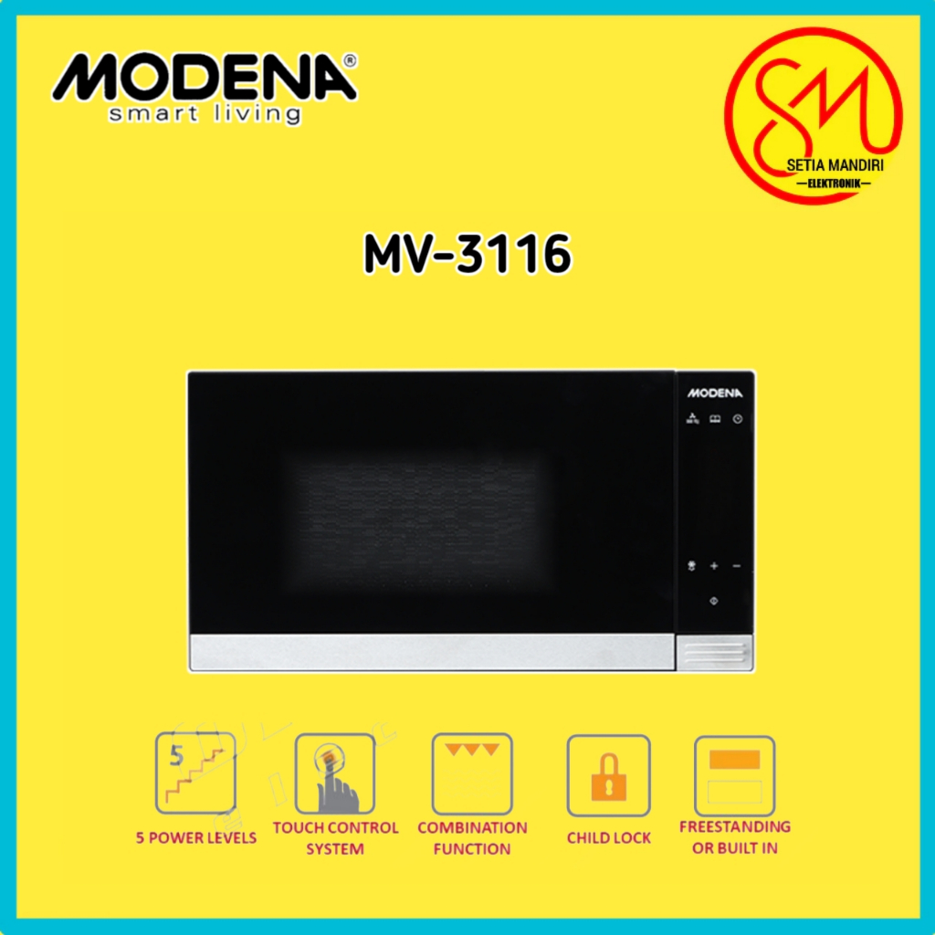 Jual MODENA Microwave Oven Convection MV3116 31 Liter - MV 3116 GARANSI ...