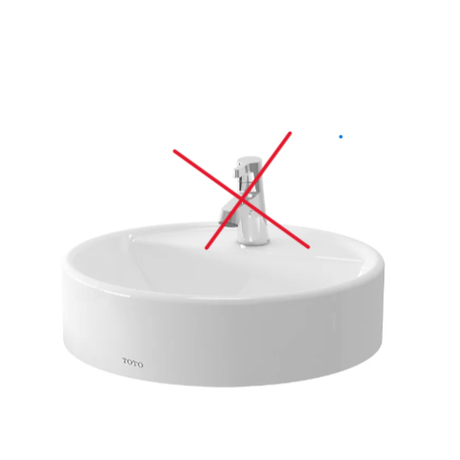 Jual Wastafel TOTO L652D BODY ONLY Vessel Counter Lavatory 1 Tap Hole ...
