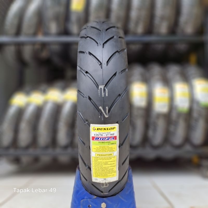 Jual Ban DUNLOP D102A 120.70.17 Rim 17 Rear Tubeless Ban Harian Motor ...