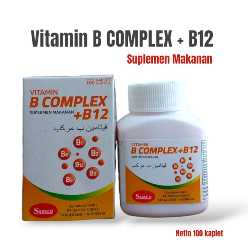 Jual Vitamin B Complex + B12 Samco Isi 100 tablet | Shopee Indonesia
