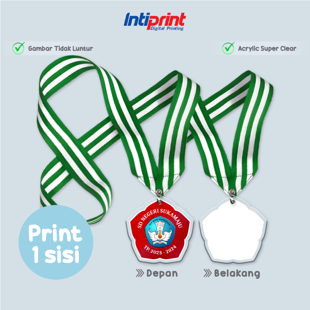 Jual Medali Akrilik Print UV Custom Wisuda / Acrylic Graduation Medal ...