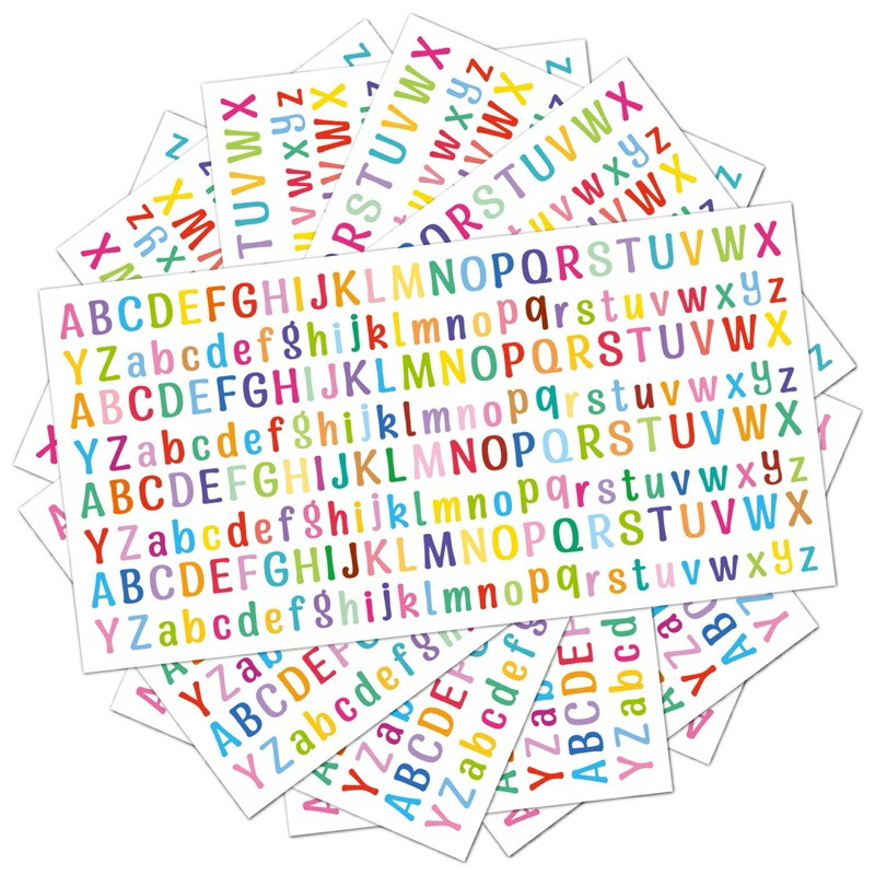 Jual AJS Sticker angka / sticker huruf/ sticker alphabet / sticker ...