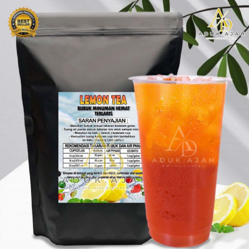 Jual LEMON TEA 1KG /Minuman Bubuk Instan TEH POWDER PREMIX V2 | Shopee ...