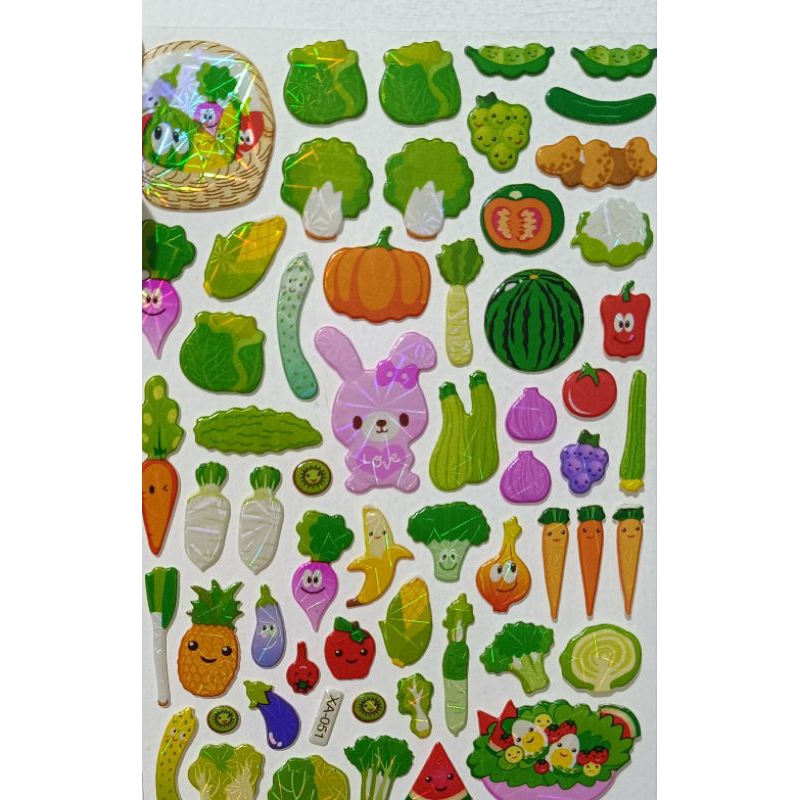 Jual Stiker anak timbul BUAH / SAYUR | Shopee Indonesia