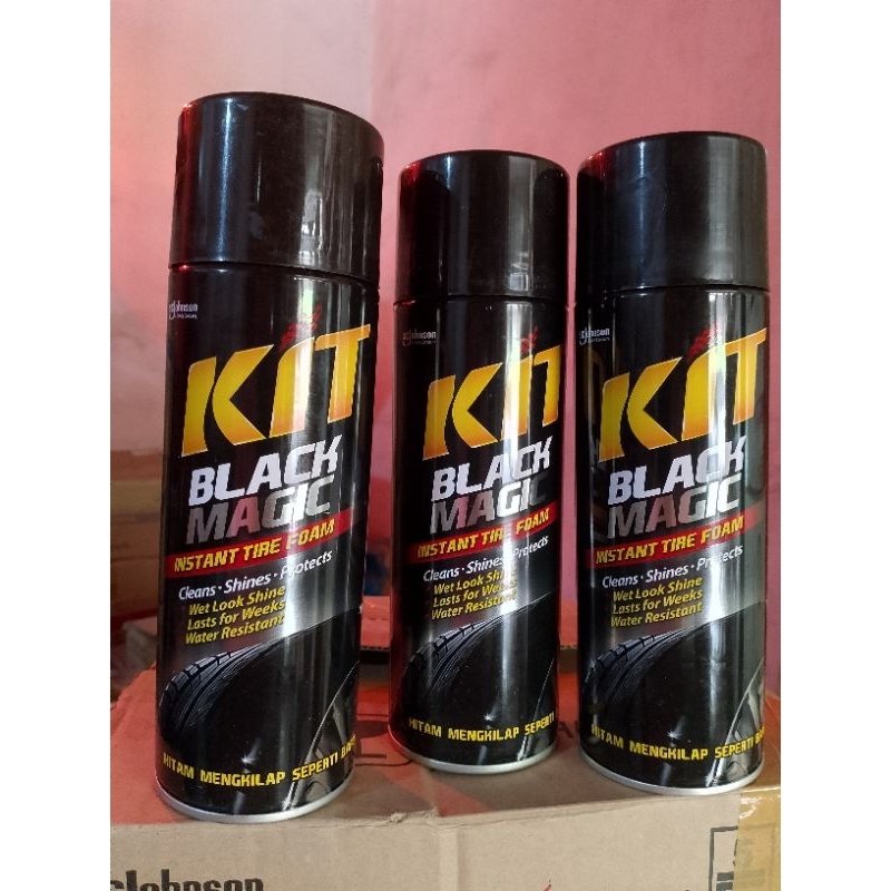 Jual KIT Semir Ban/ KIT Black Magic Pengkilap Ban 450ml | Shopee Indonesia