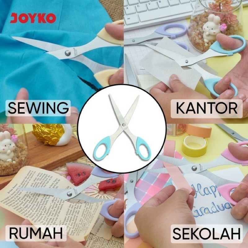 Jual Gunting Scissors Joyko SC-828PTL PASTEL COLOR | Shopee Indonesia