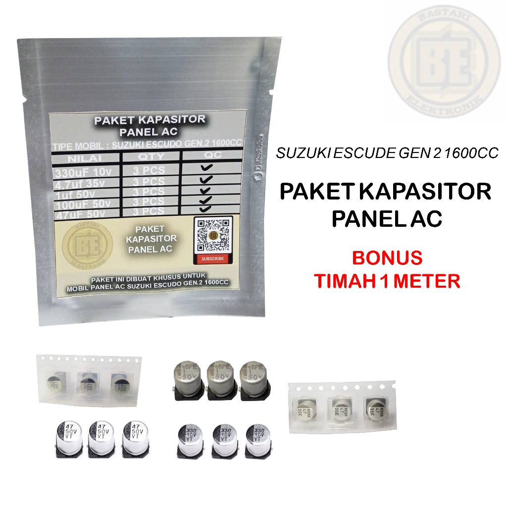 Jual PAKET KAPASITOR PANEL AC SUZUKI ESCUDE GEN 2 1600CC | Shopee Indonesia
